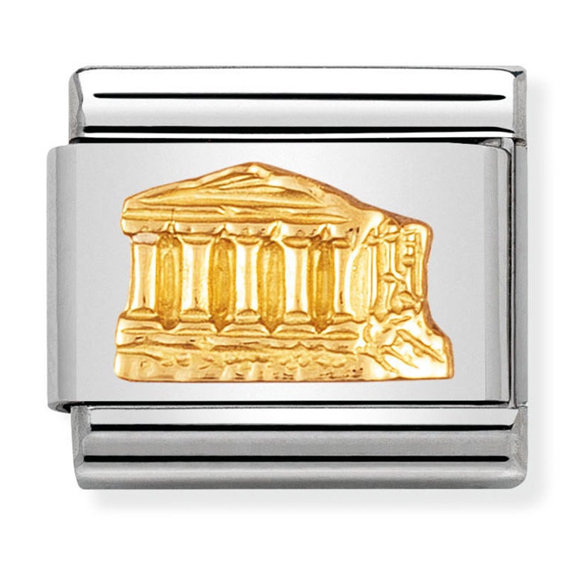 NOM 030123 02 COMP Classic RELIEF MONUMENTS st/steel & 18ct gold ...